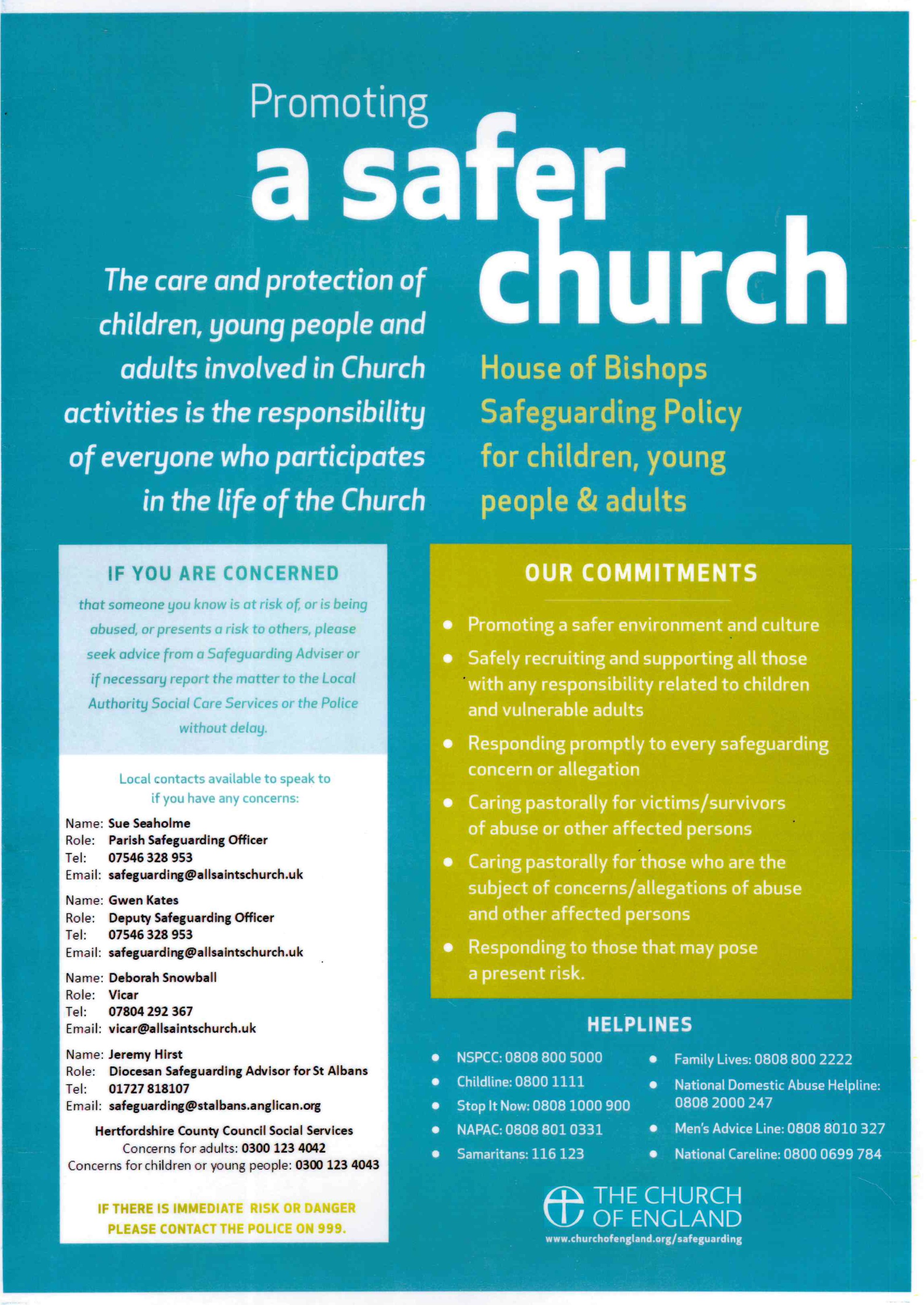 Safeguarding | All Saints' Church